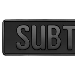 Black European License Plate with Black Text – GermanPlates.com