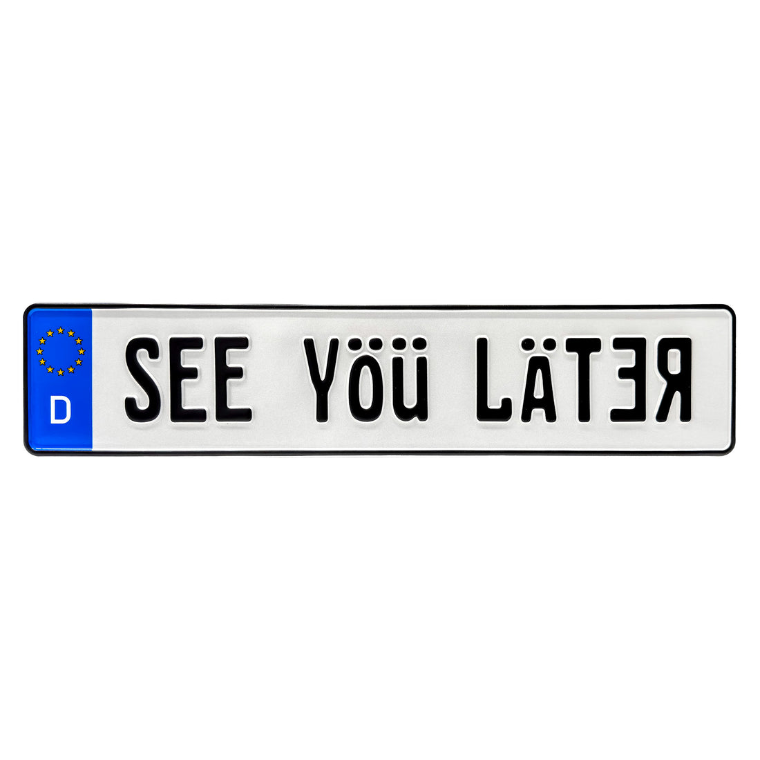 Create your own customized 14 character European license plate ...