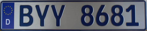 Create your own customized European license plate – GermanPlates.com