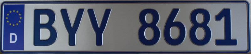 Create your own customized European license plate – GermanPlates.com